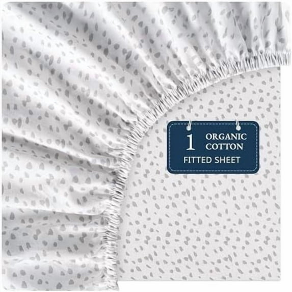 100% Organic Cotton Queen Size Fitted Sheet Only (60"x80") - Super Soft ...