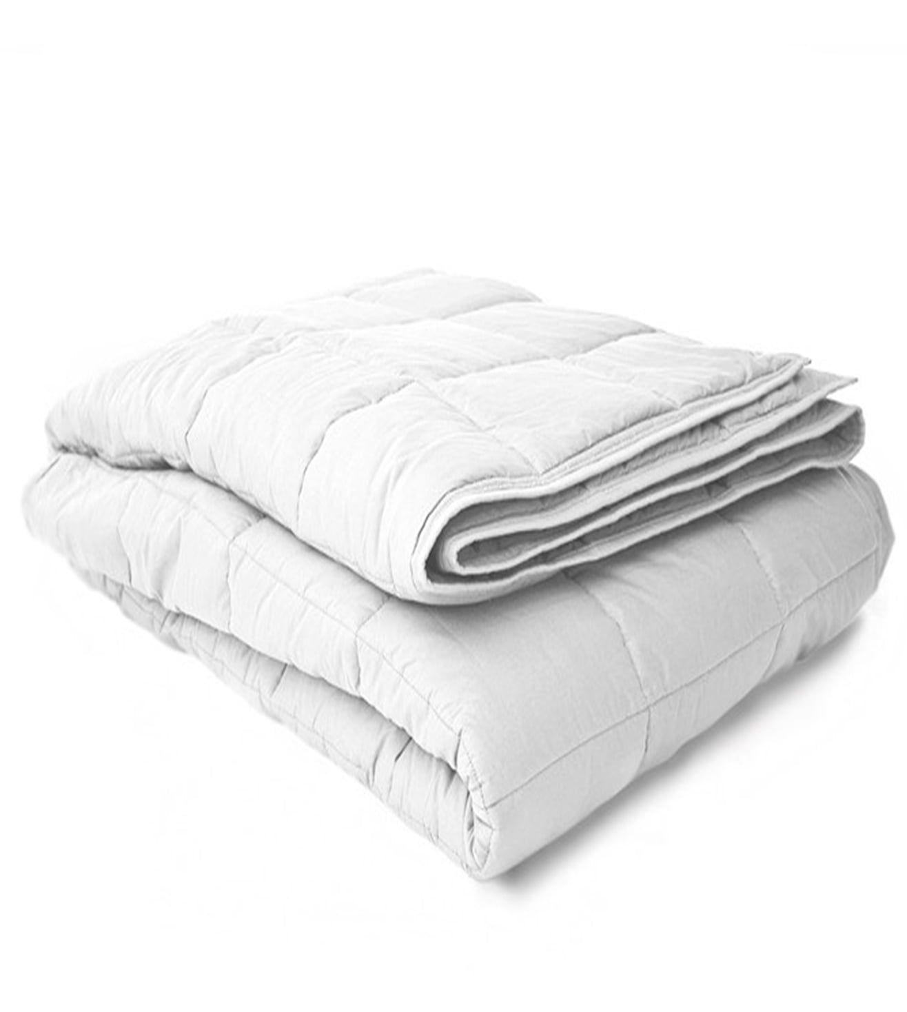 100% Organic Cotton Weighted Comforter with Microfibre Filling, Box ...