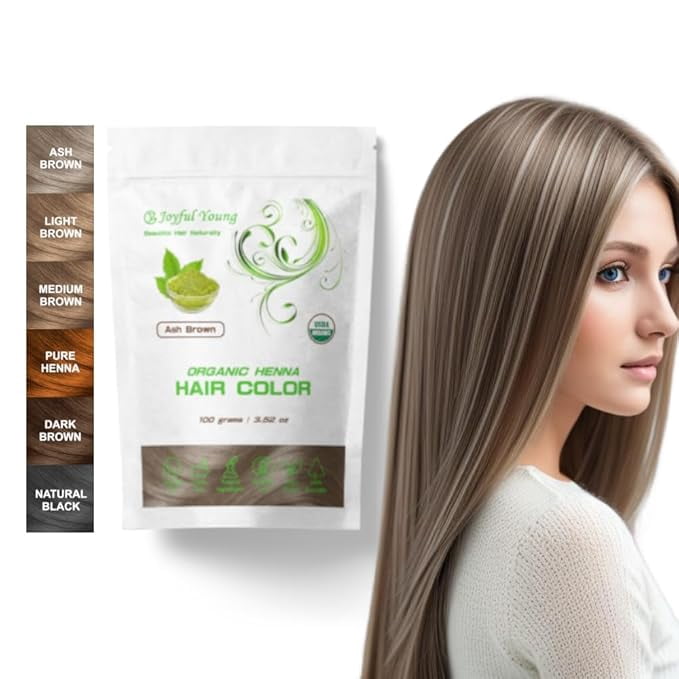 100% Organic Henna Hair Color – Natural, Chemical-Free Hair Dye for ...