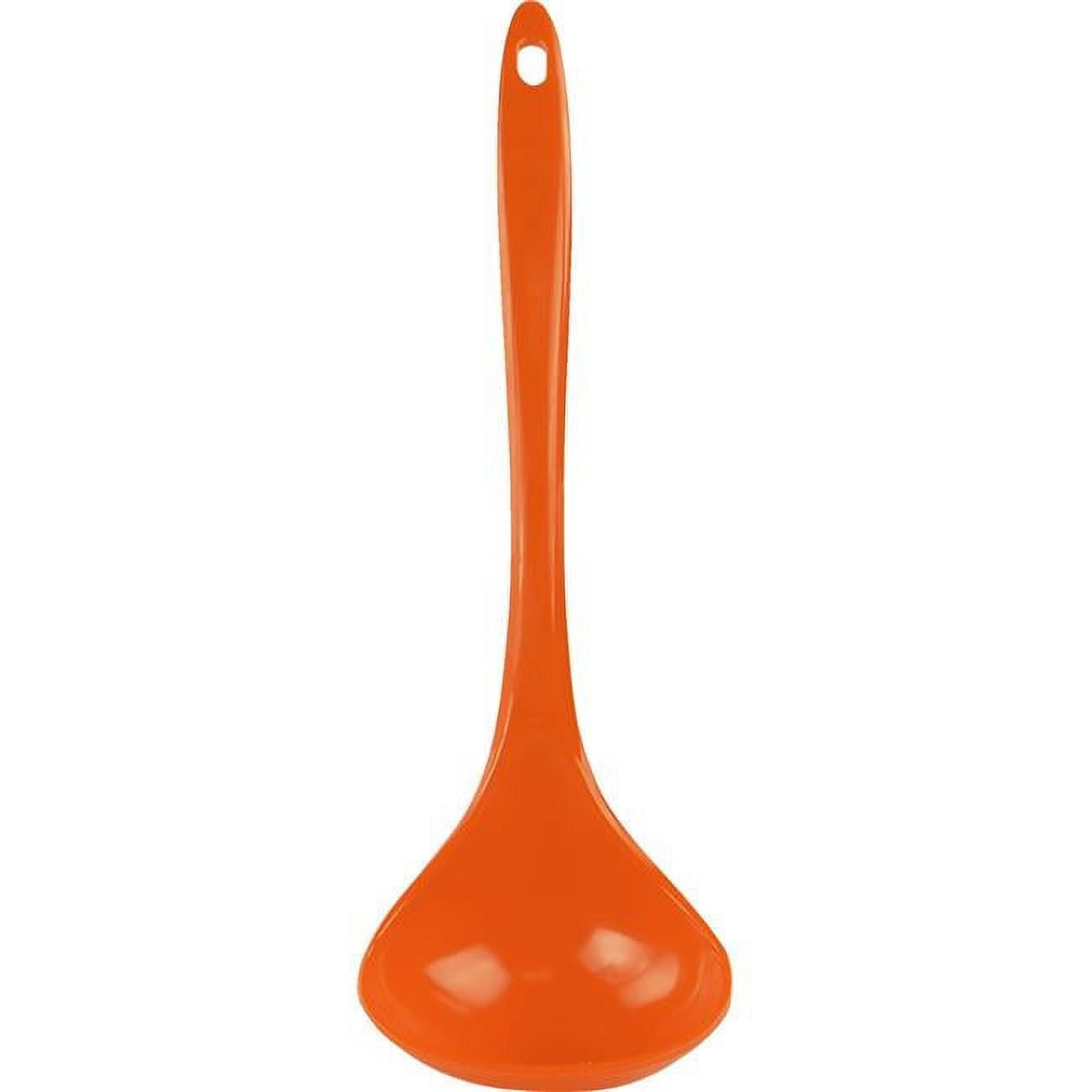 100% Organic Melamine Kitchen Ladle, Orange - Walmart.com