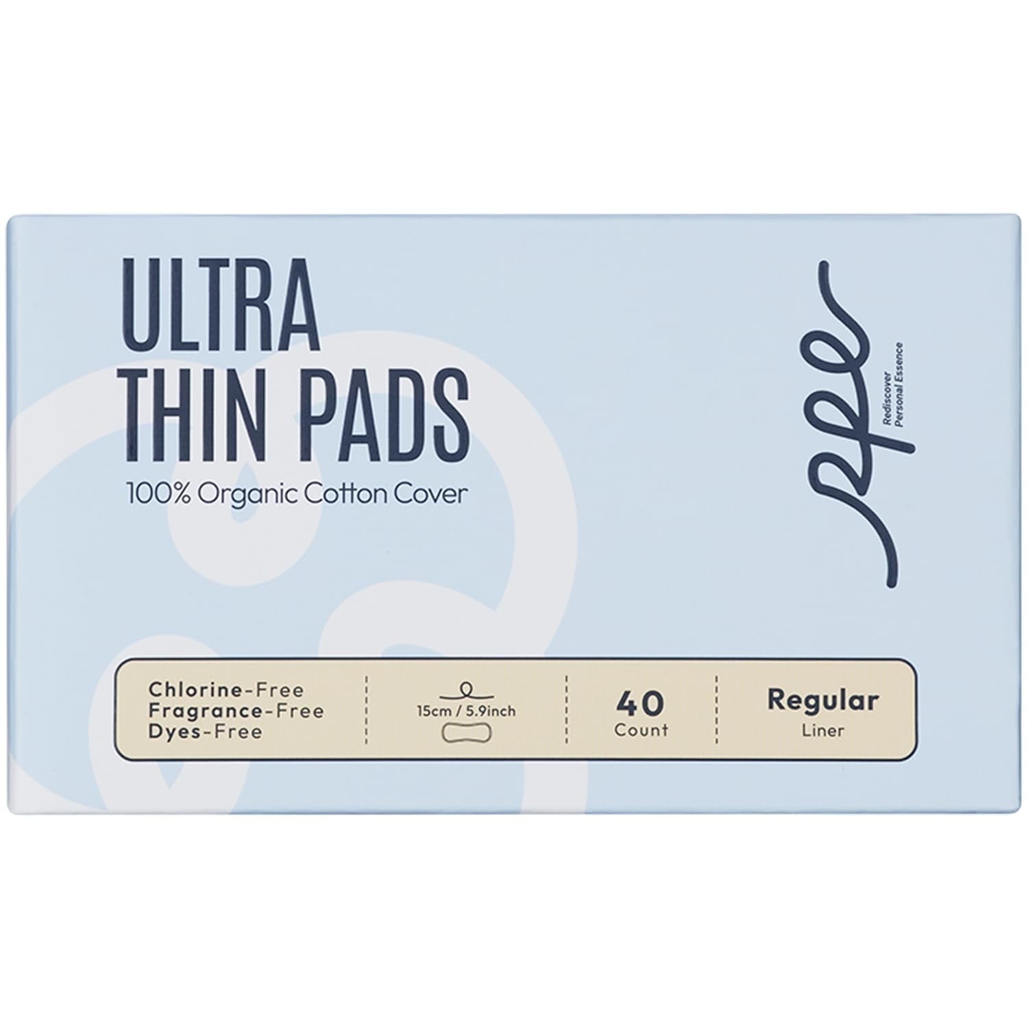 RPE Life Organic Panty Liners, Regular, Ultra Thin Cotton, Unscented ...