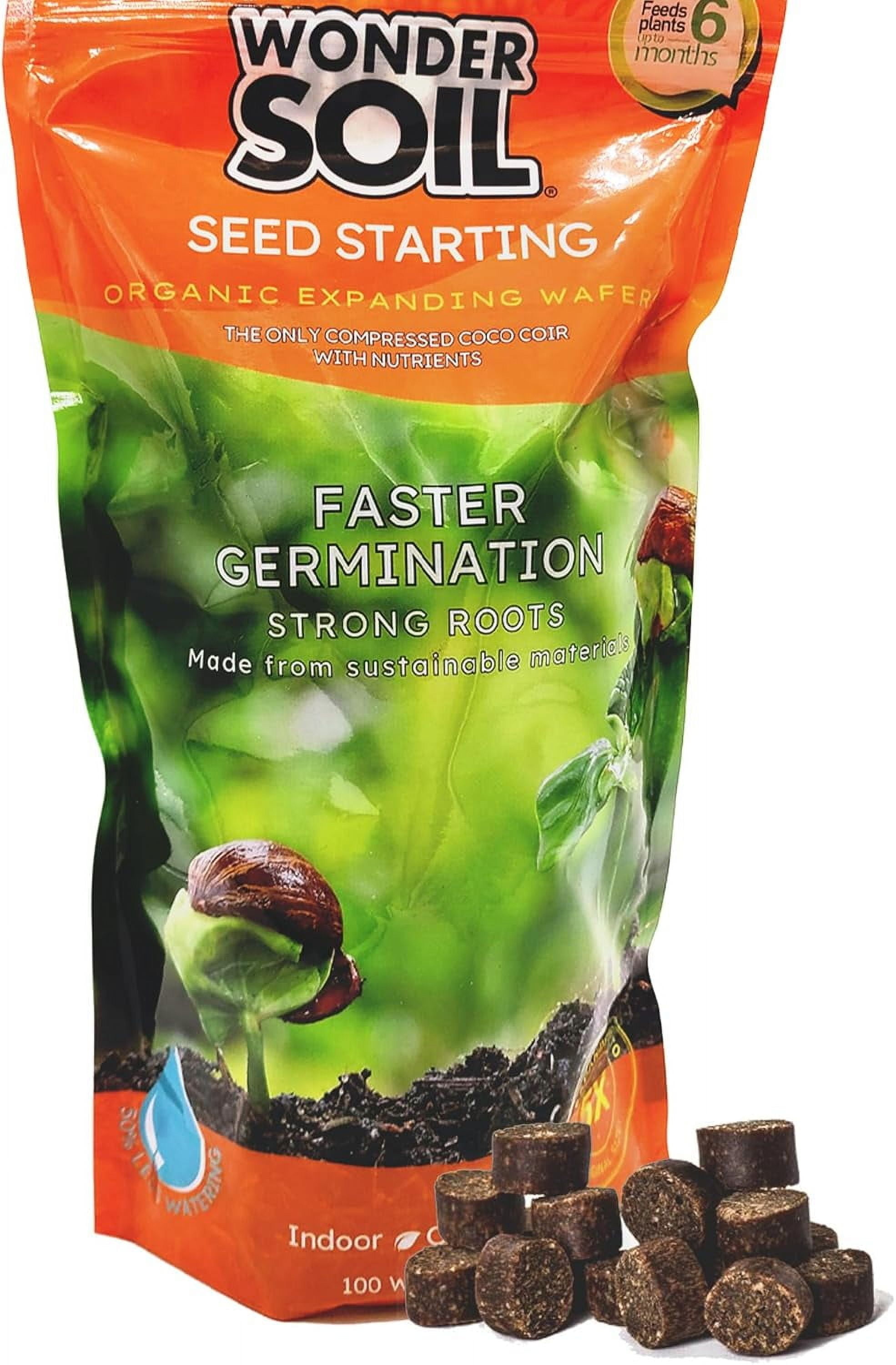 100 Organic Seed Starter Pellets | Ready to Plant Seed Starting Soil ...