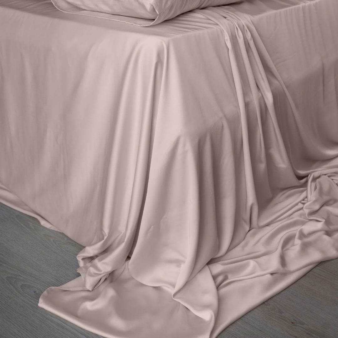 100% Organic Viscose Derived from Bamboo | 1 Flat Bed Sheet (Cocoa ...