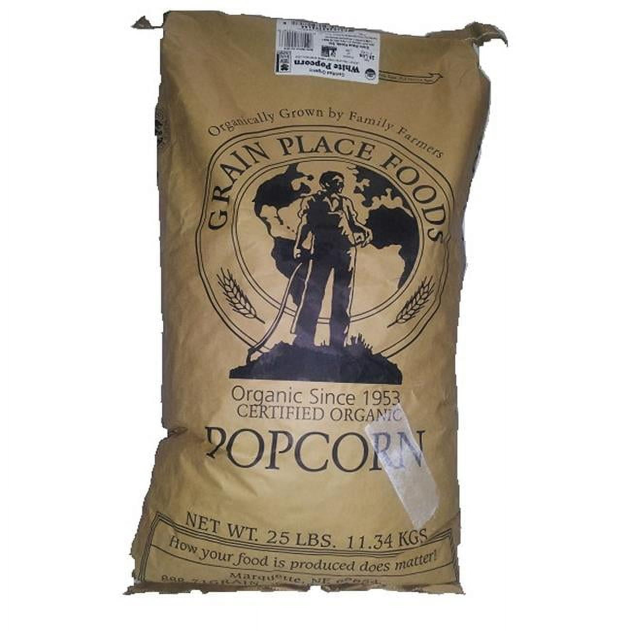 100% Organic White Popcorn, 25 Lbs - Healthy and Natural Snack ...