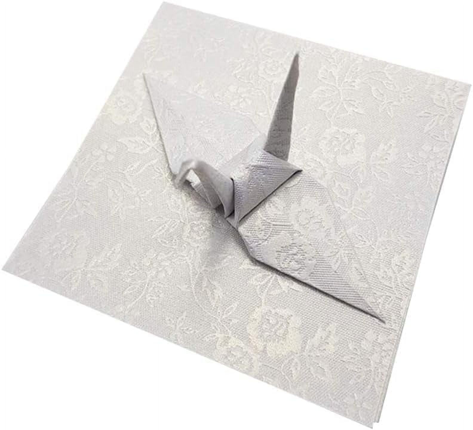 100 Origami Paper Sheets DHF10 Paper Pack White Paper Flower Pattern ...