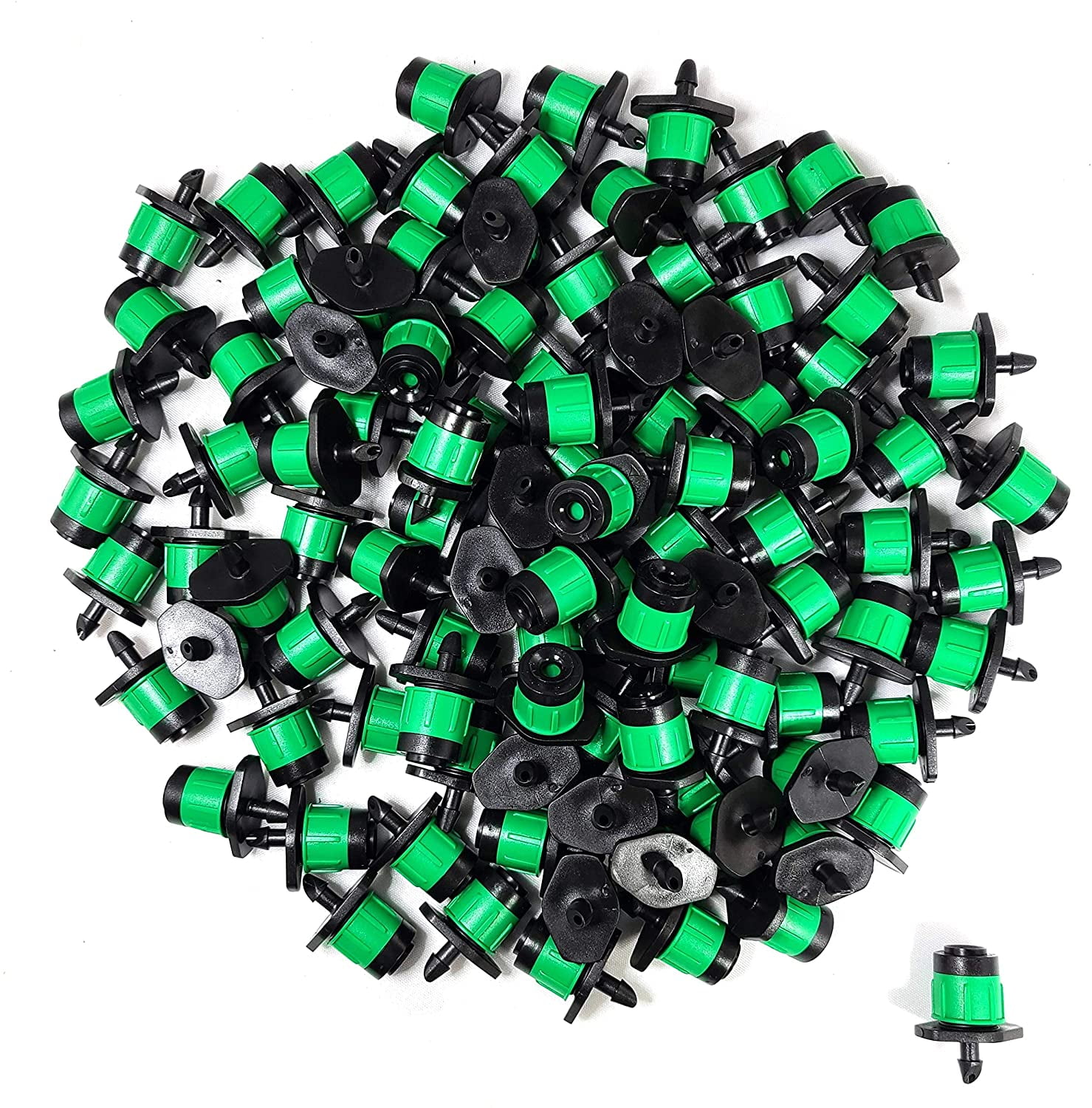 (100-PACK) - 1/4" Inch 360 Degree Drip Emitter On 6" Stake Sprayer ...