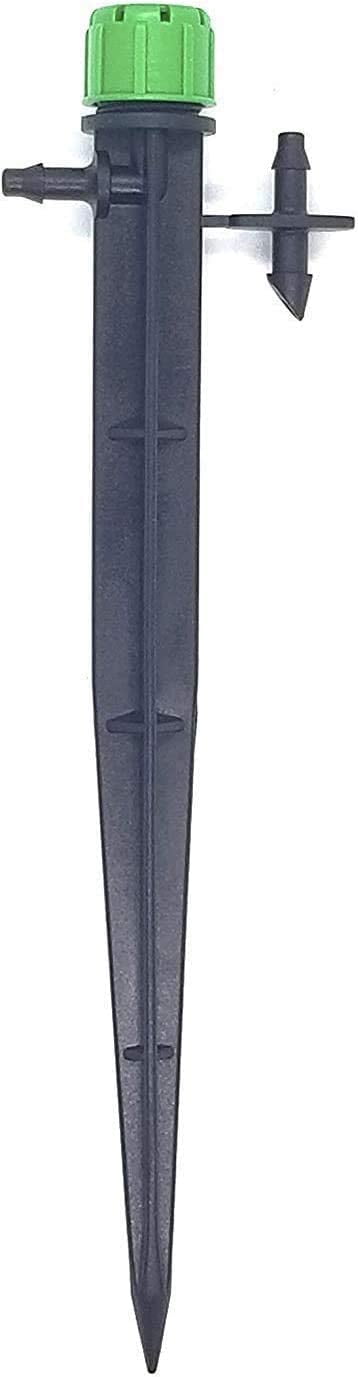 (100-PACK) - 1/4" Inch Universal 360* Degree Drip Emitter On 5" Stake ...