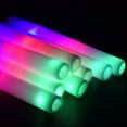 100 PACK 19" Neon Light up Foam Batons LED Glow Light Sticks Wands ...