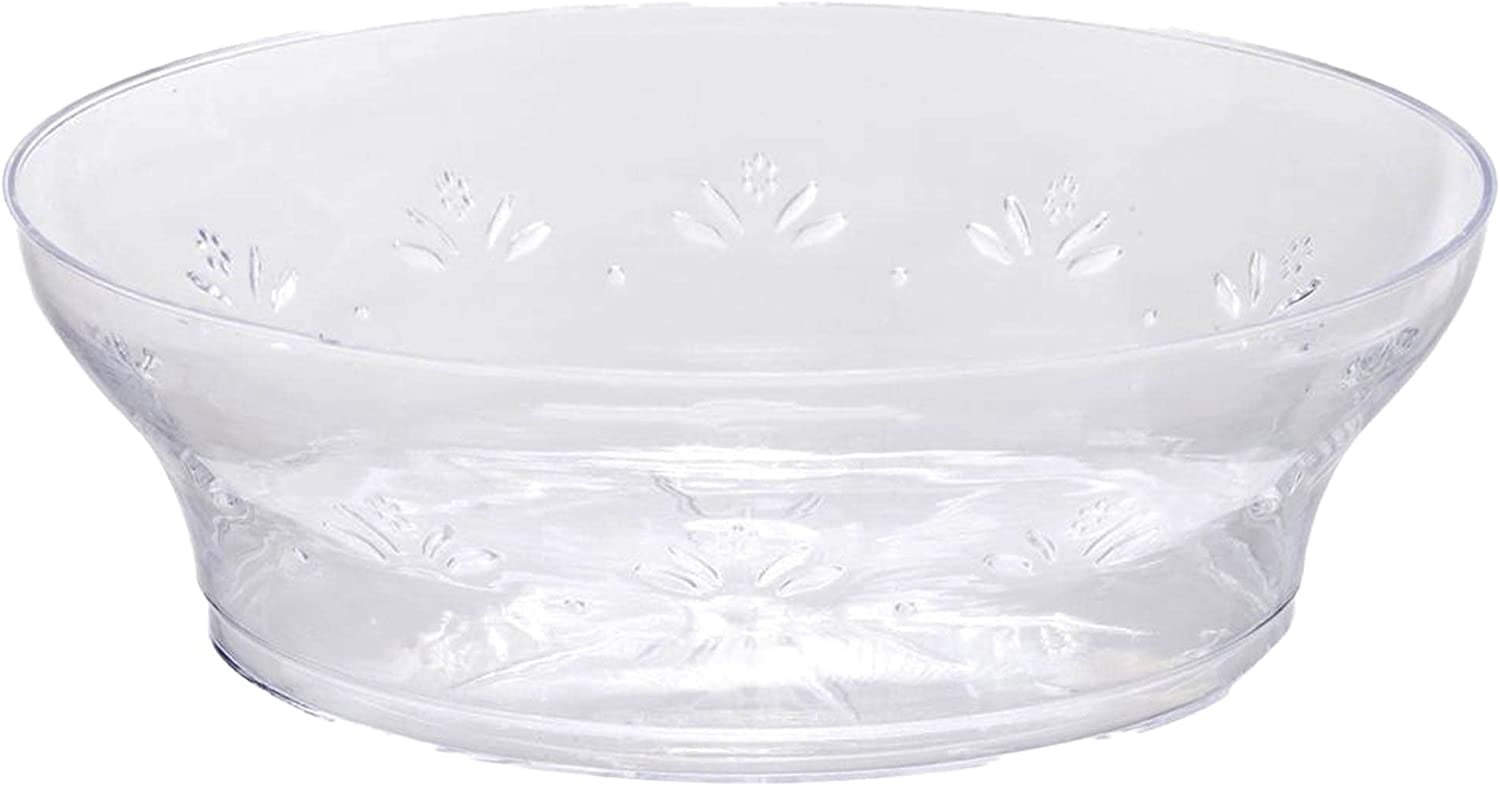 (100 PACK) EcoQuality 10 oz Crystal Like Clear Plastic Bowls ...