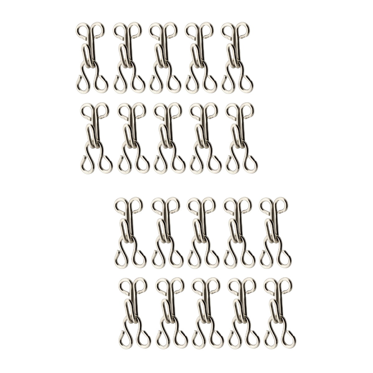 100 PC Bonet Cap Hidden Collar Clasp Buckles Coat Hooks Button and Eyes ...