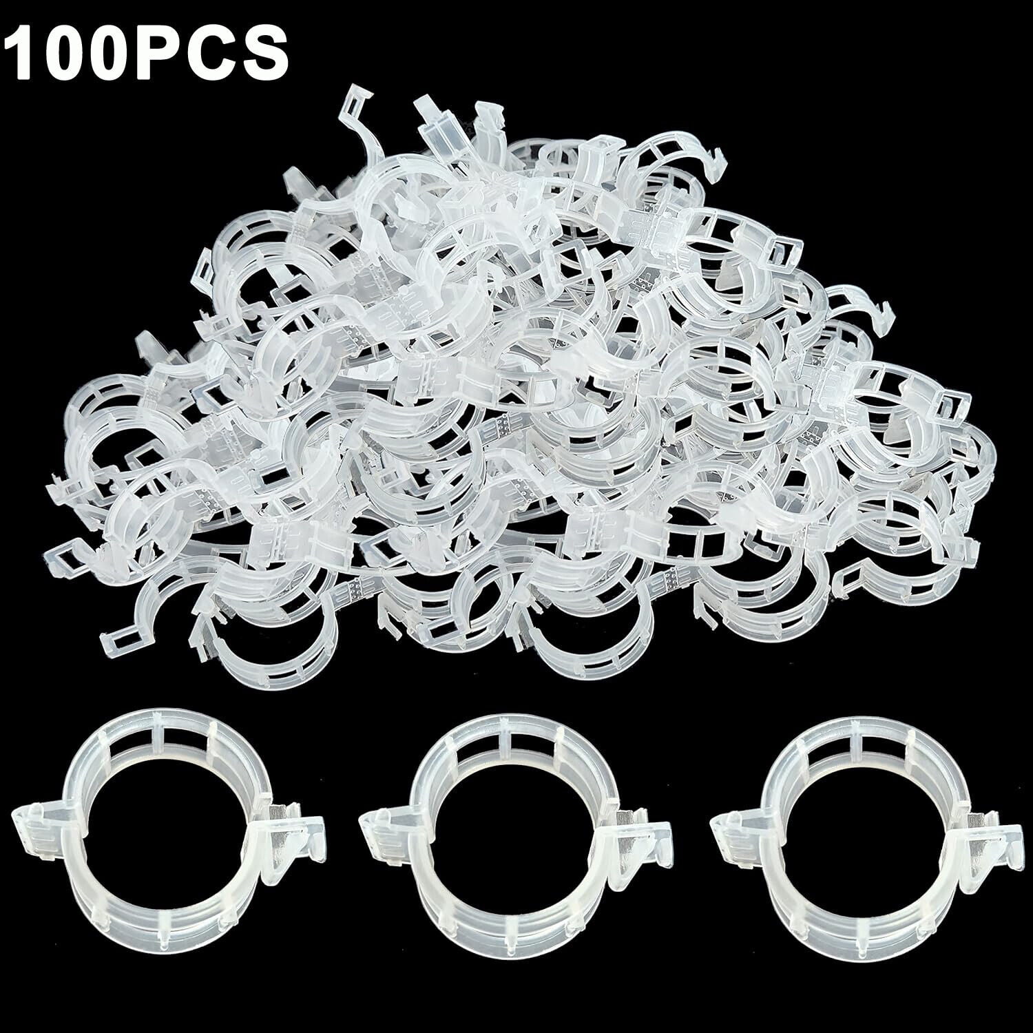 100 PC Garden Clips for Tomato and Other Vine Plants Trellis Clips ...