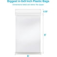100 PCS 6"x9" Clear Reclosable Plastic 2-Mil Ziplock Bags Poly Jewelry ...