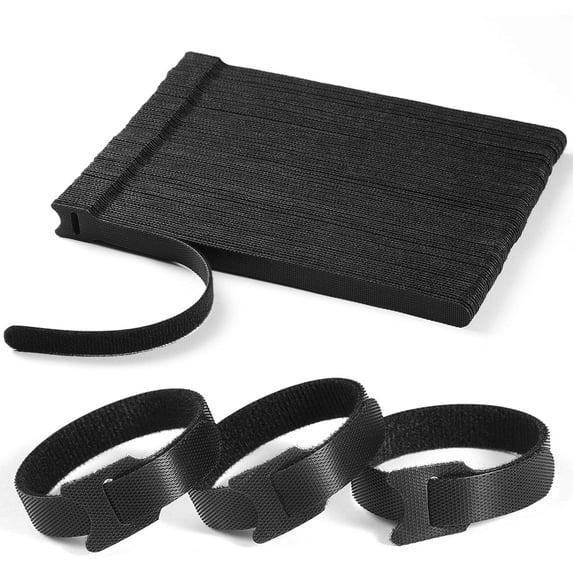 100 PCS 8 Inches Reusable Cable Ties | Adjustable Cord Wraps, Cable ...