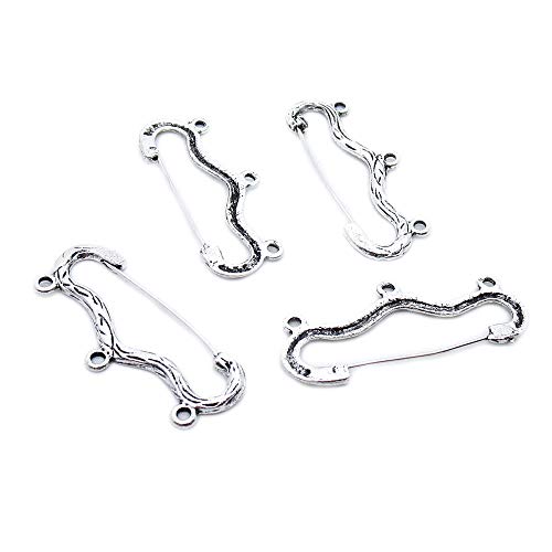 100 PCS Antique Silver Plated Jewelry Making Charms Supplies Crafting ...
