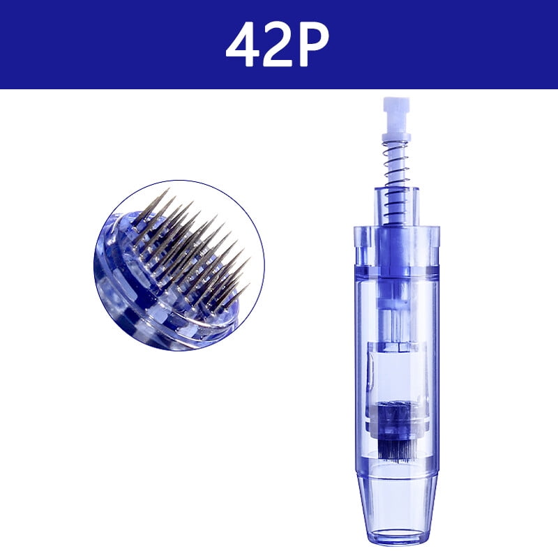 100 PCS Bayonet Type Replacement Blue Cartridge for A1 Pen (42 Pins ...