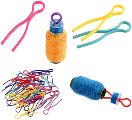 100 PCS Bobbin Thread Holders,Color Thread Clips Sewing Machine ...