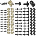 100 PCS Car Body Screws and Bolts, Splash Shield Retainer U-Nuts Kit ...