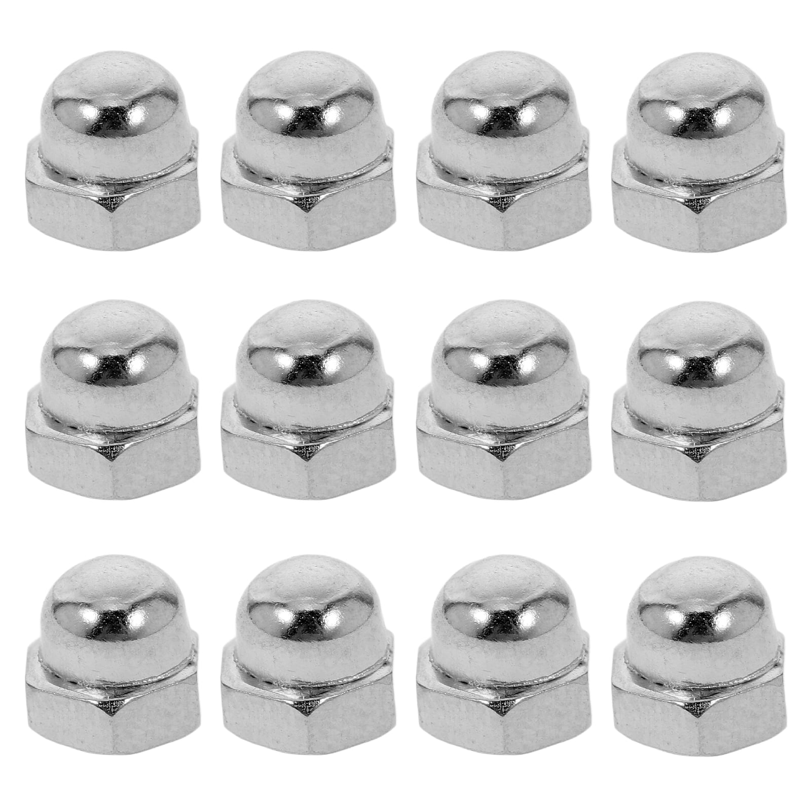 100 PCS Carbon Steel Screw Covers Hex Head Dome Caps Bolt and Nut ...