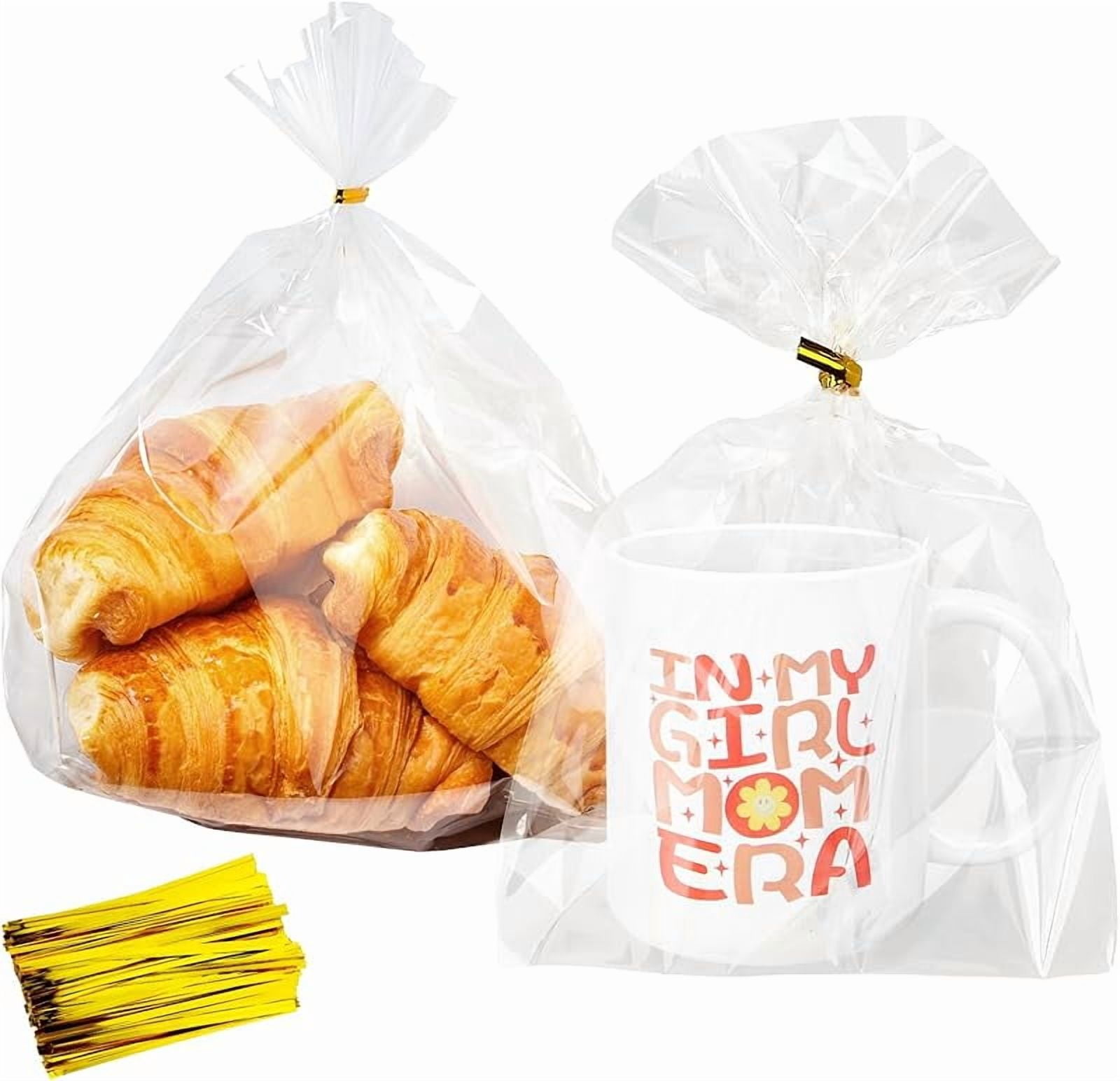 100 PCS Cellophane Treat Bags, Cidenbio 4x6 In Clear Cellophane Gift ...