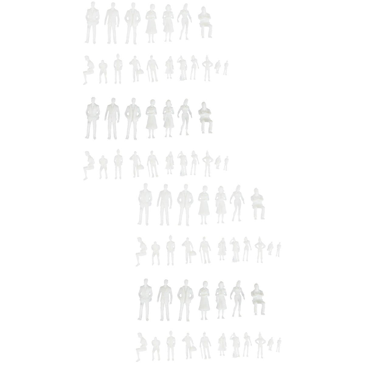 100 PCS Character Model Home Decor Miniature Figures Dollhouse ...