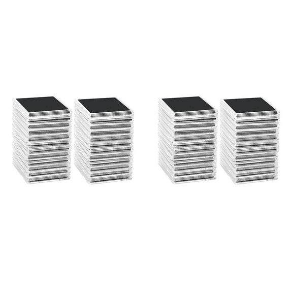 100 PCS Coin Capsules,Coin Snap Holders with 5 Sizes Black Gaskets 20 ...