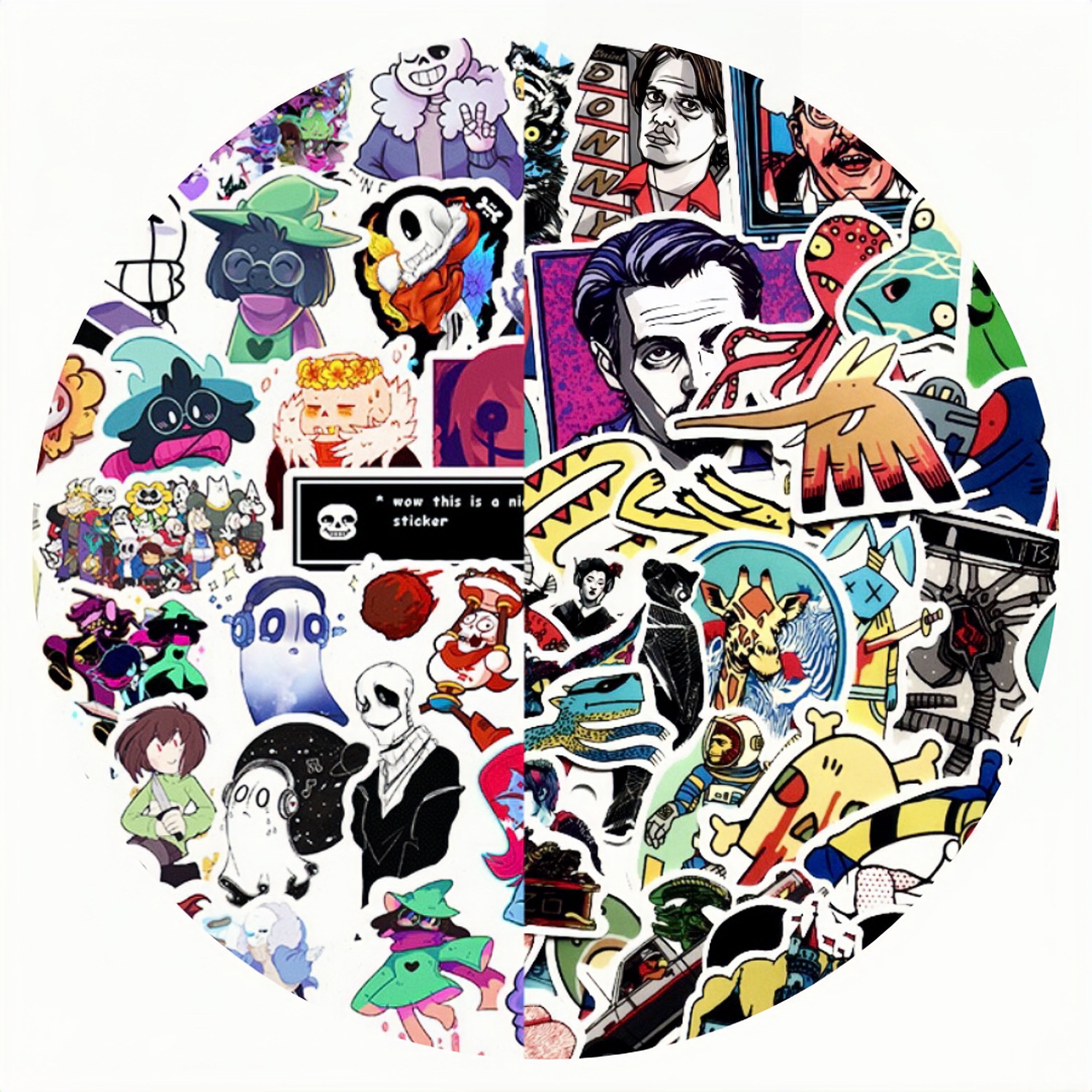 100 PCS Cool Street graffiti Vinyl Waterproof Sticker Pack - Laptop ...