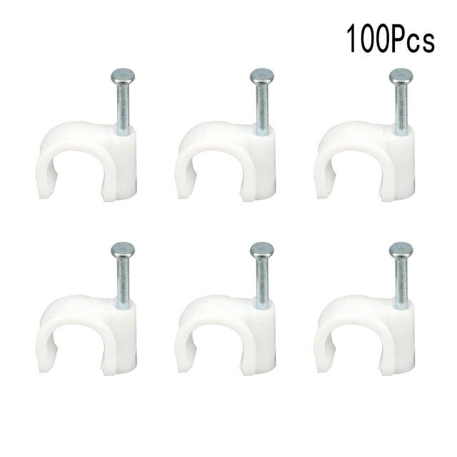 100 PCS Cord Clip Cable Wire Clips Cable Clips Adhesive Cable Clamps ...