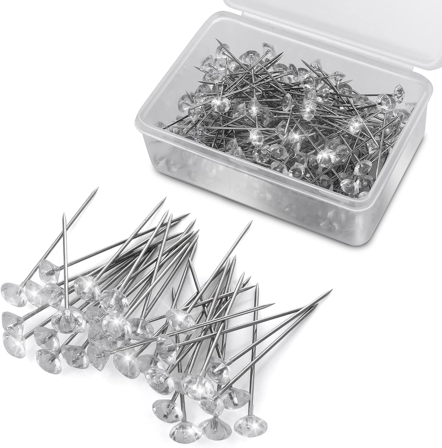100 PCS Corsage Boutonniere Pins, Sewing Corsages Flower Pins, Long ...