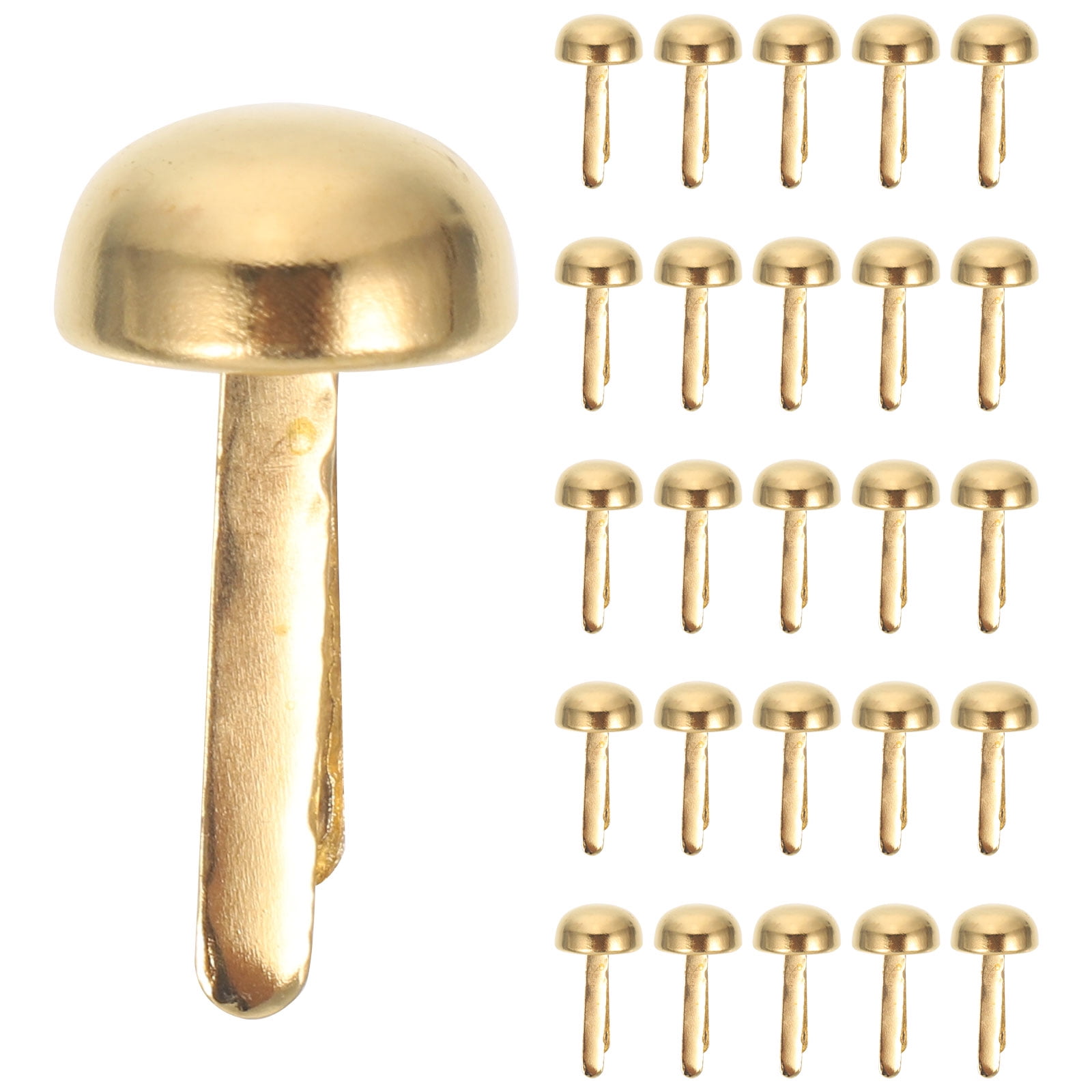 100 PCS Decor Thumb Tacks Brass Fasteners Small Paper Brads Metal ...