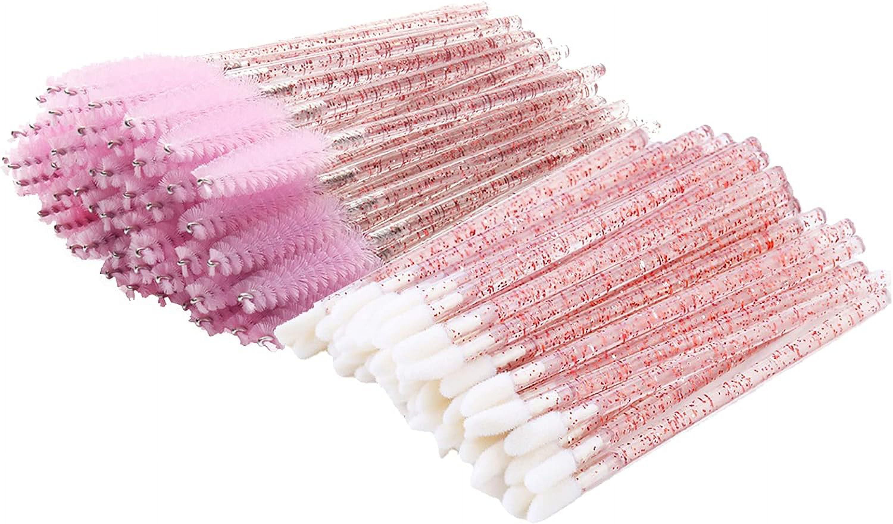 100 PCS Disposable Mascara and Lip Wands - 50Pcs Crystal Eyelash ...