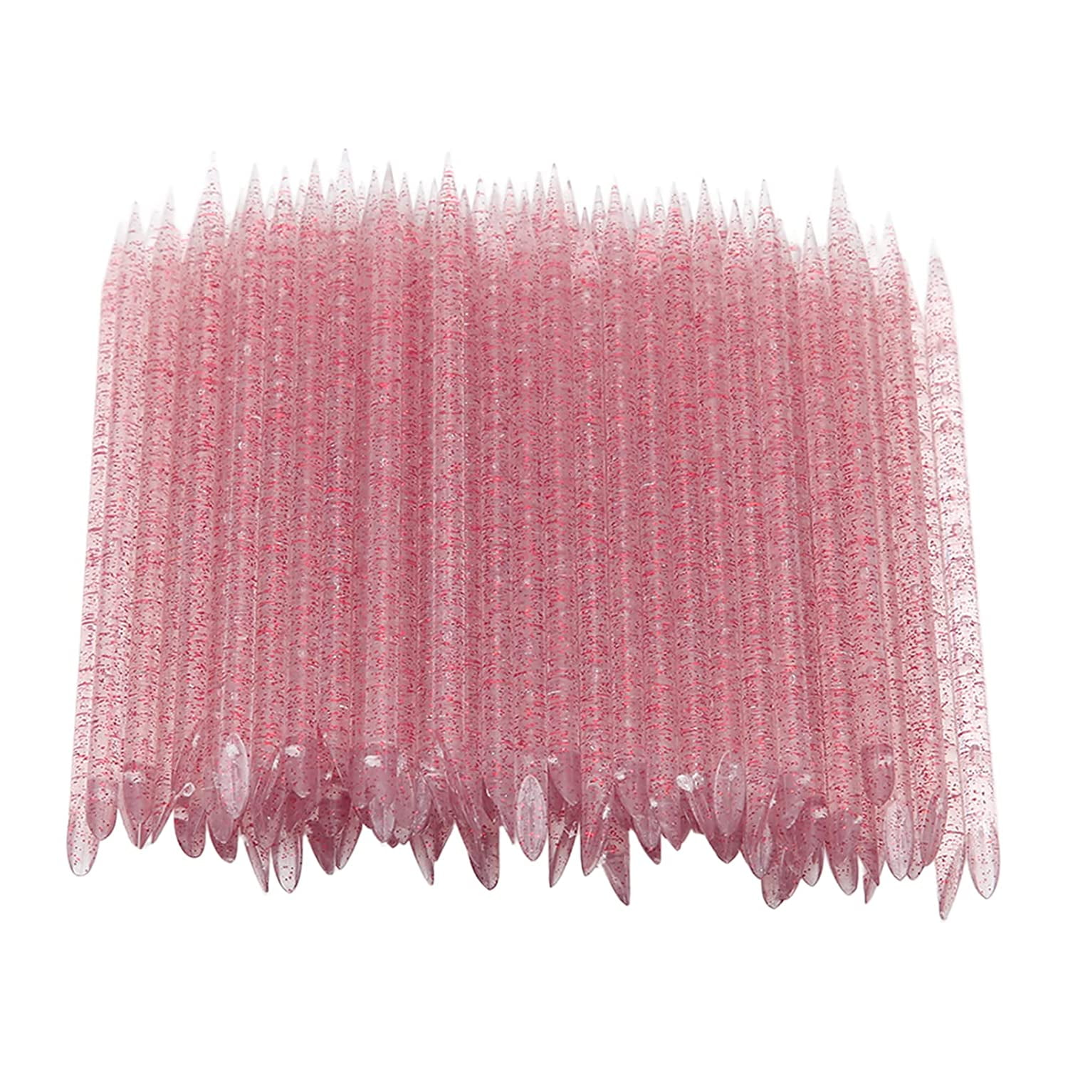 100 PCS Disposable Nail Stick Cuticle Pusher bulk, Nail Care Sticks ...