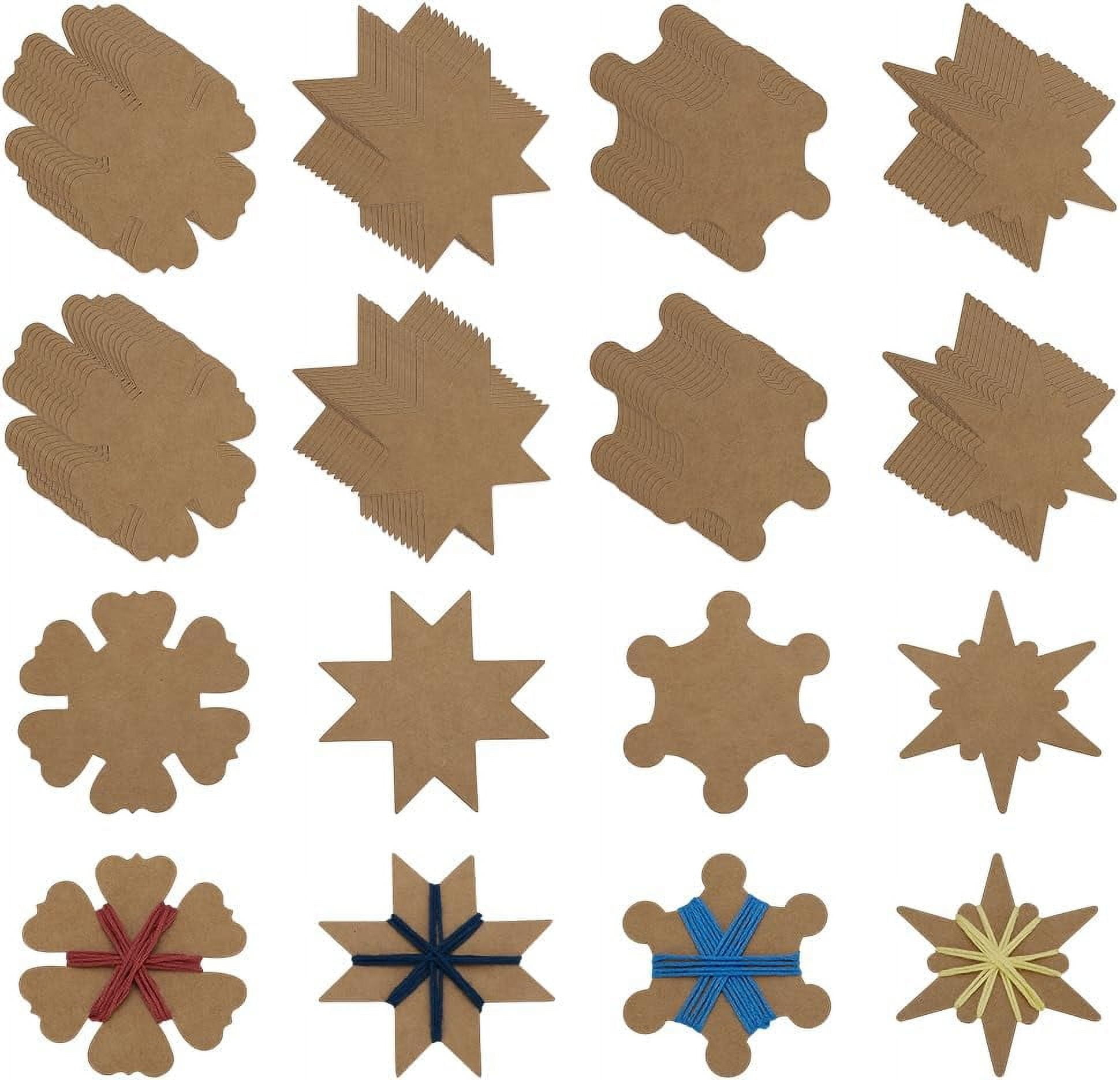 100 PCS Embroidery Floss Bobbins Thread Winders 4 Style Tan Color Paper ...