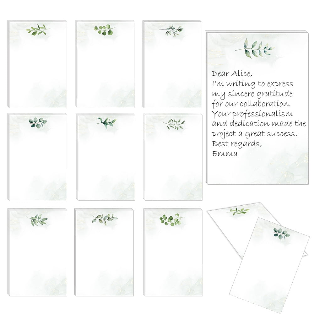 100 PCS Eucalyptus Greenery Note Cards 4x6 Inch 10 Styles Watercolor ...
