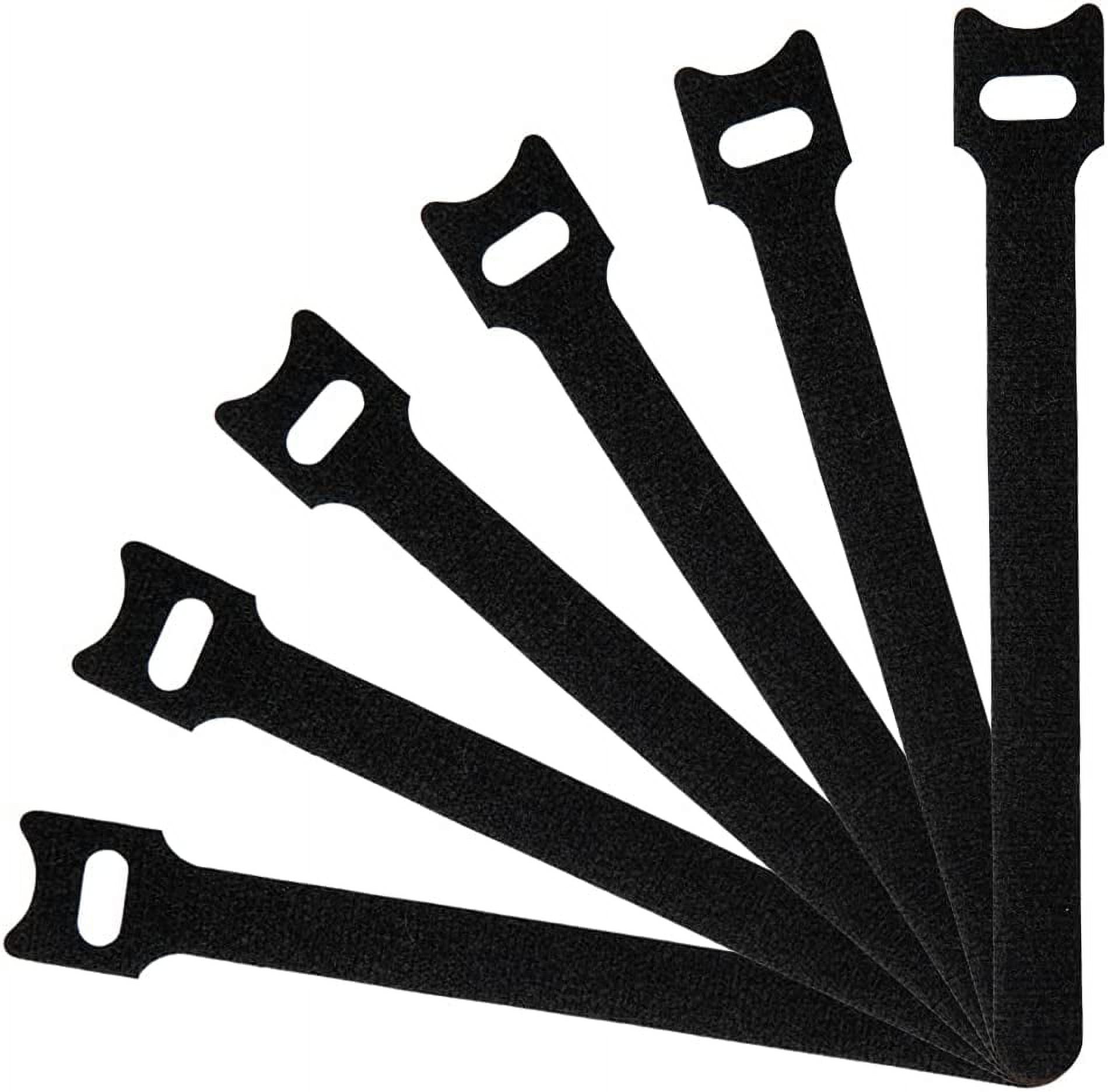 100 PCS Fastening Cable Ties Reusable, Premium 8-Inch Adjustable Cord ...