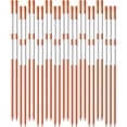 100 PCS Fiberglass Driveway Poles Snow Stakes with Reflective Tape ...