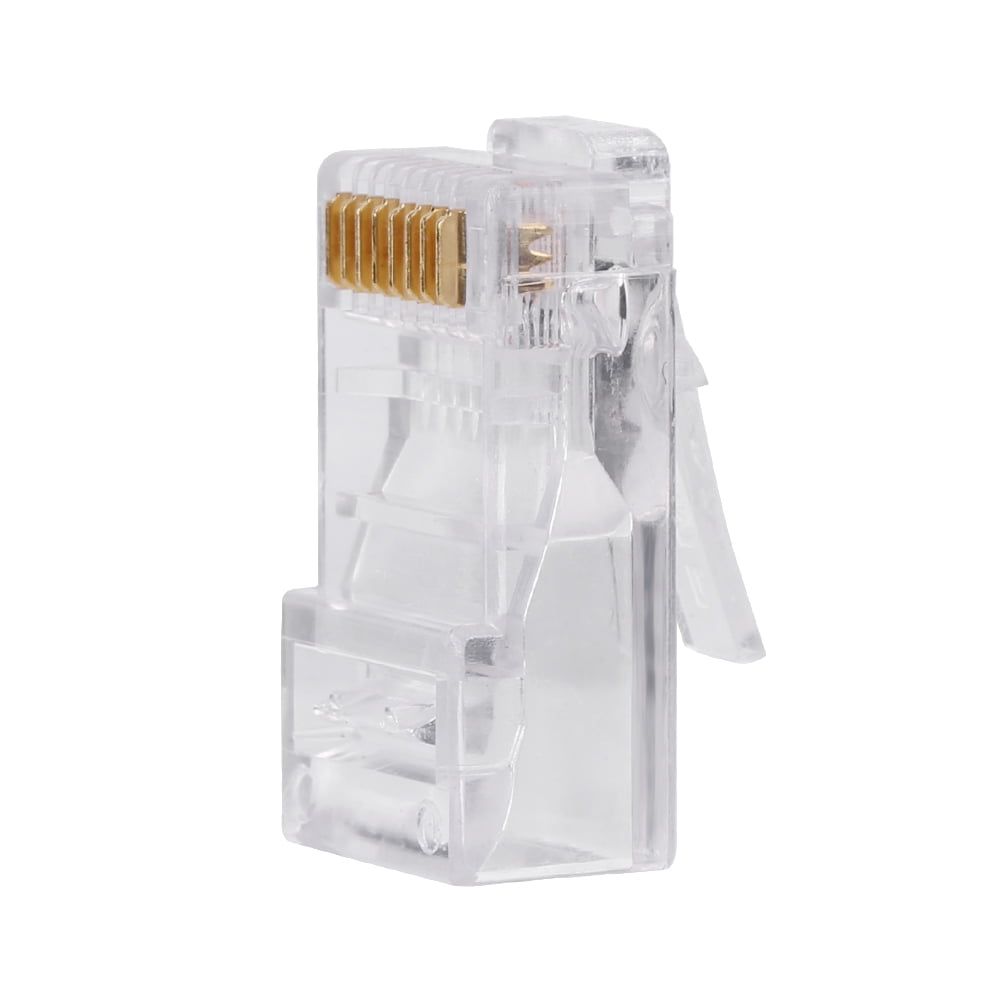 100 PCS/LOT Cat5 Cat5e Network Internet Connector RJ45 8P8C Cable ...
