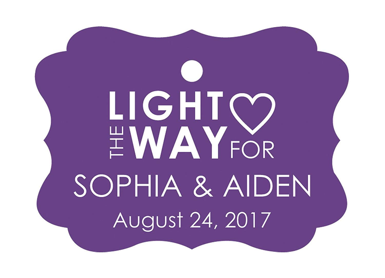 100 PCS Light The Way For Personalized Name Hang Tags Customized ...
