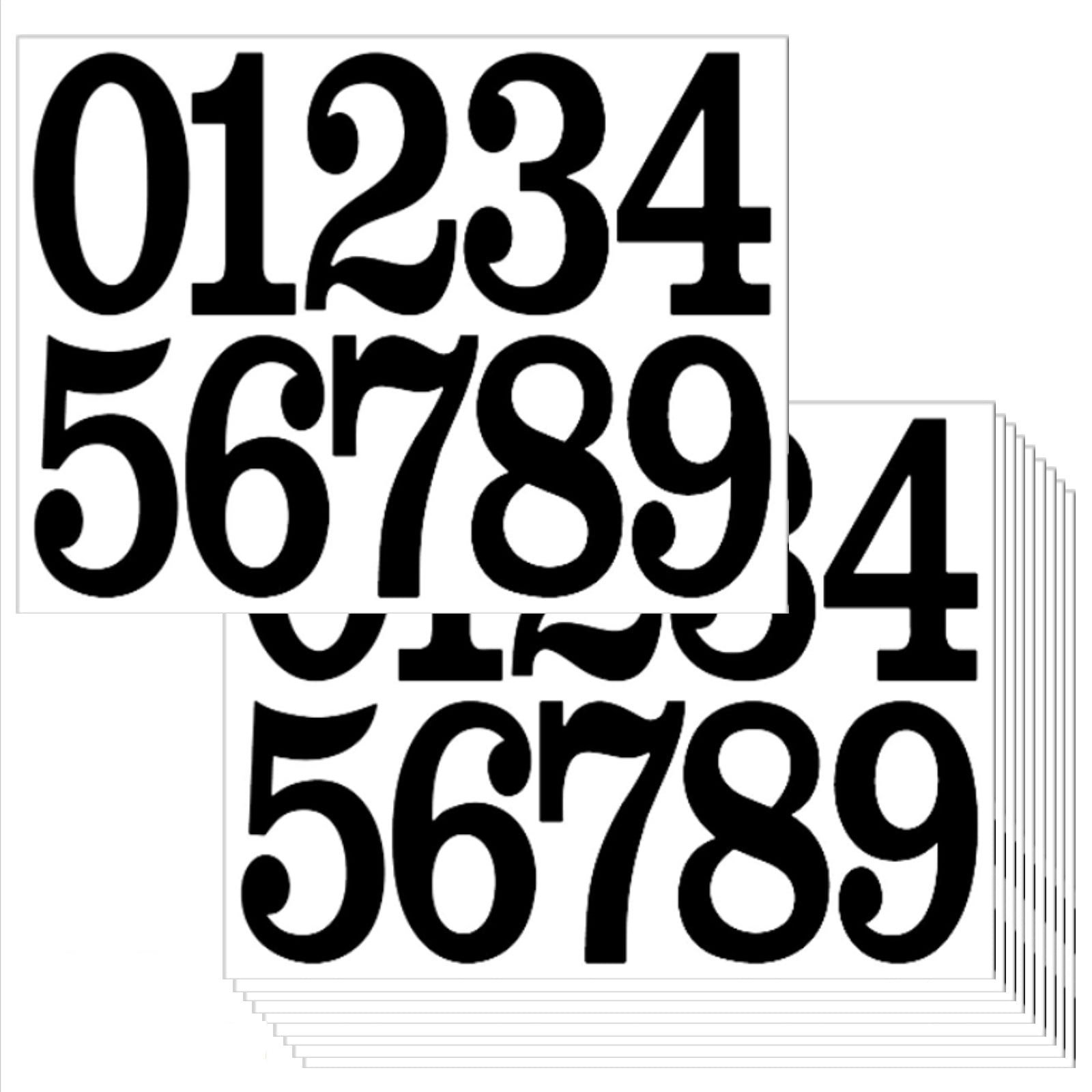 100 Pcs Mailbox Numbers For Outside, Vinyl Numbers Stickers Mailbox