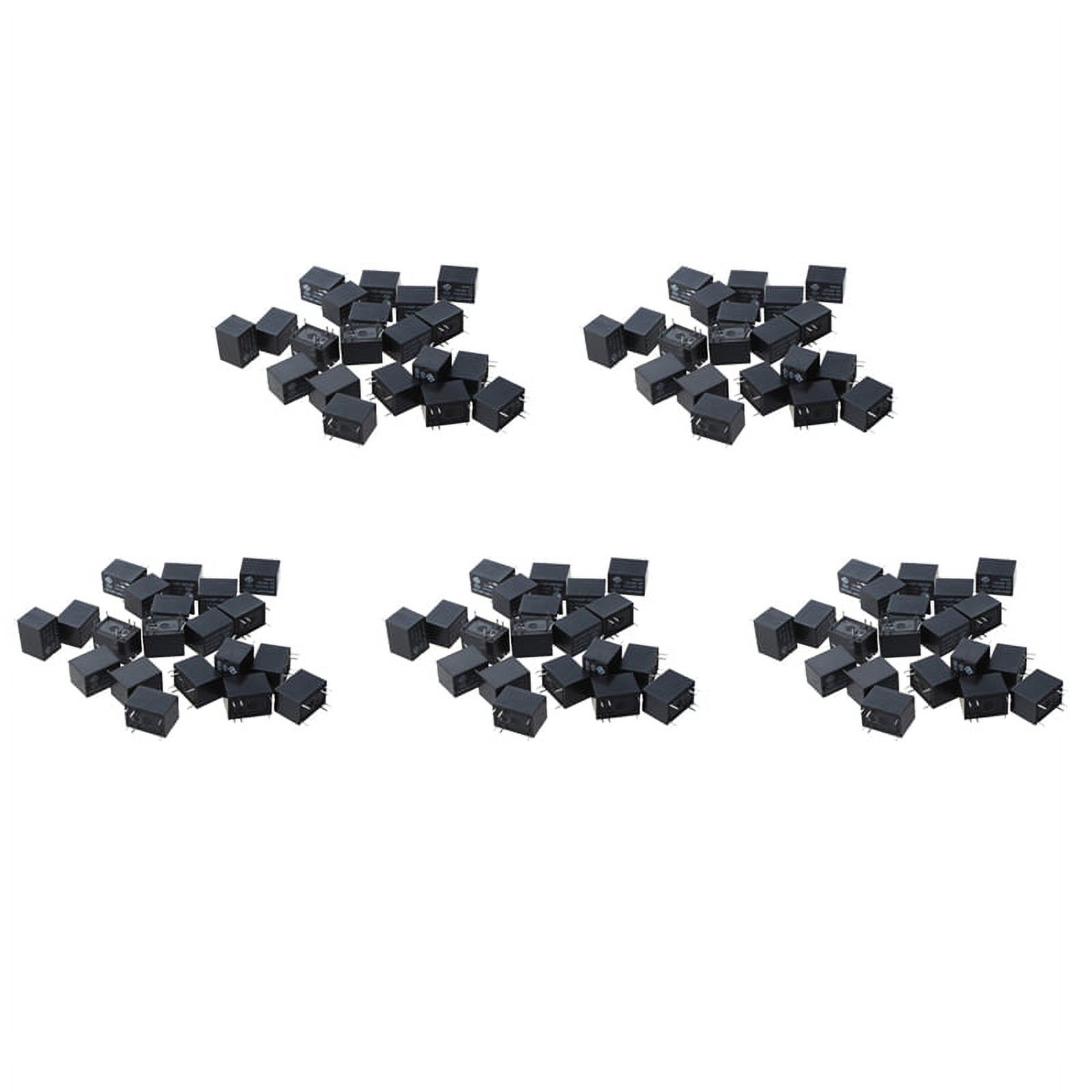 100 PCS Mini Electronic Relay DC 12V,100 x Mini power relays,black ...
