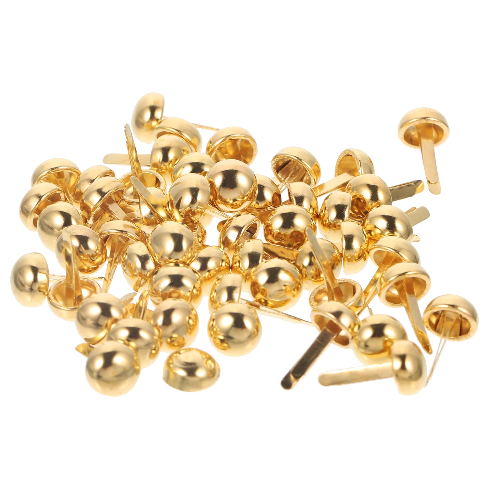 100 PCS Nail Decor Brass Fasteners Embellishments Decorative Nails ...