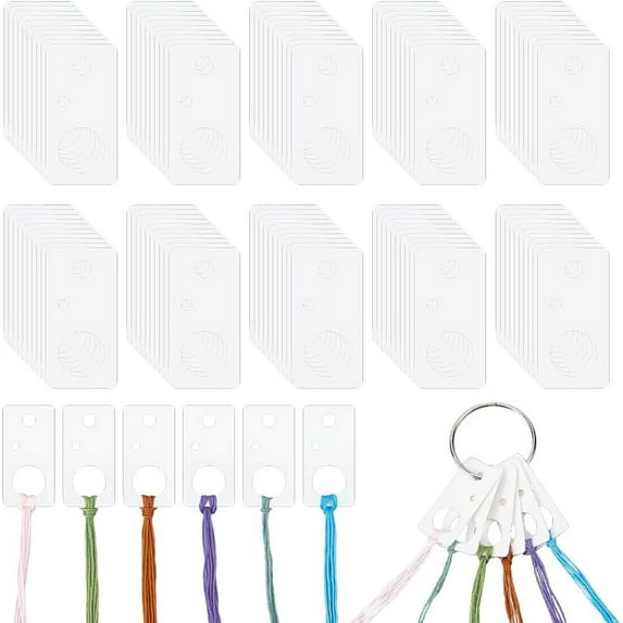 100 PCS Needle and Thread Organizer Board Kraft Paper Thread Winding ...
