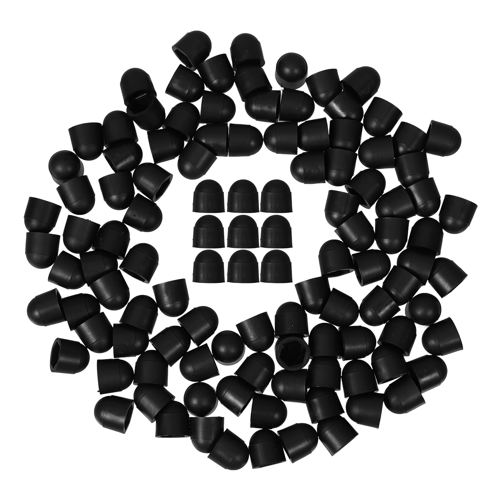 100 PCS Nut Guard Fastener Collapsible Fasteners Poster Black - Walmart.com