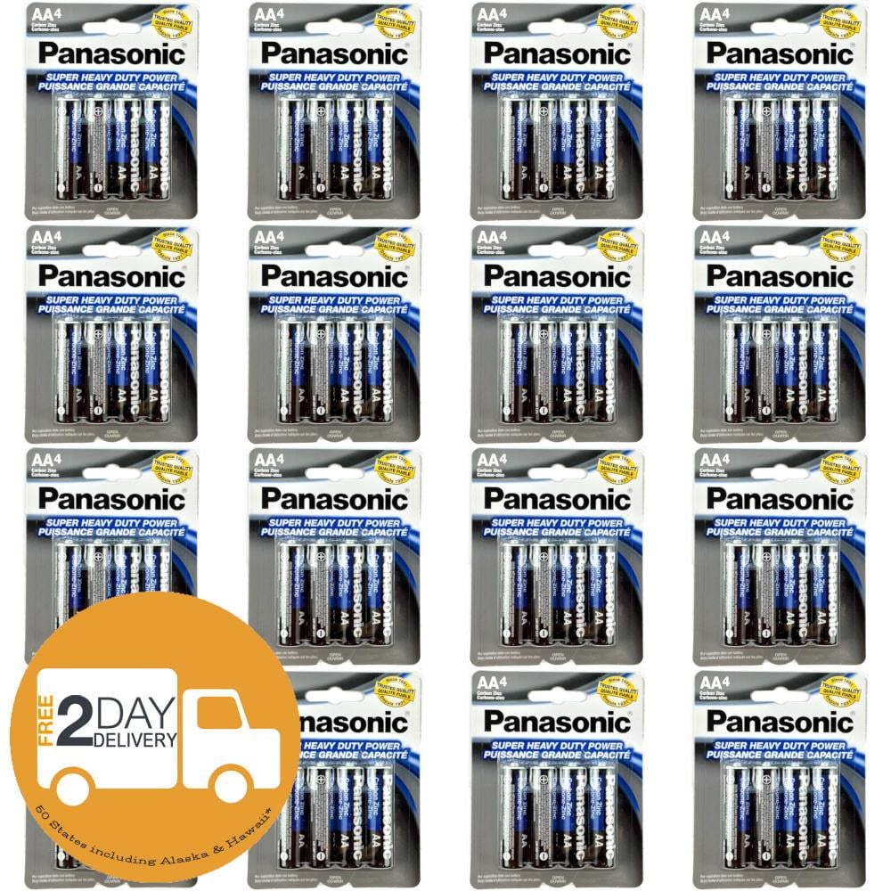 Panasonic Super Heavy Duty AA Batteries, 100 PCS, 1.5v Carbon Zinc Power, Ideal for Everyday ...