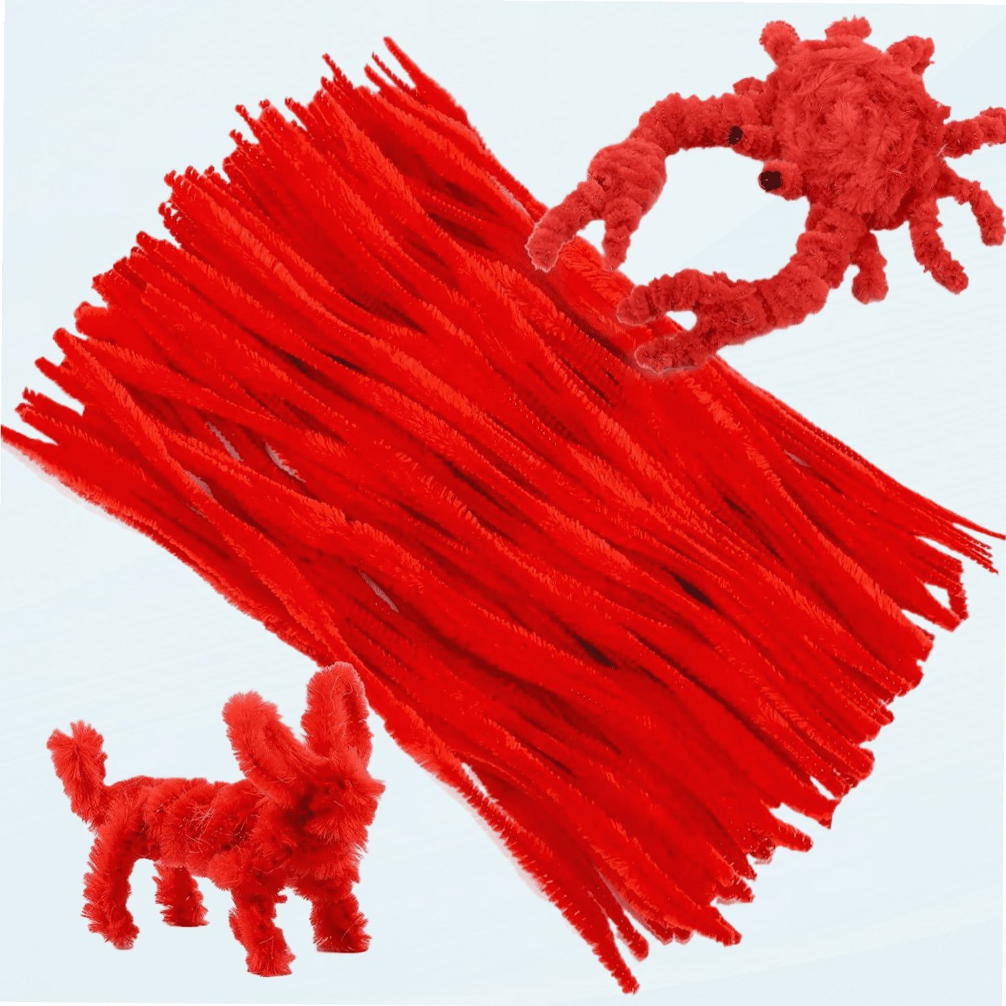 100 PCS Pipe Cleaners Chenille Stem, Bump Chenille Stems Pipe Cleaner ...