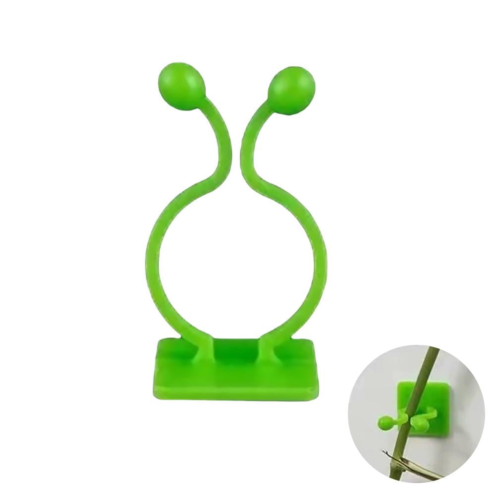 100 PCS Plant Climbing Wall Adhesive Hook Vine Fixing Fixture Clips GXM ...