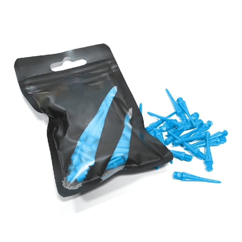 100 PCS Plastic Tip Dart Point Soft Dart Tip 2BA Replacement Tip High ...