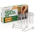 100 PCS Professional-Grade 6 Inch Galvanized Landscape Fabric Pins ...