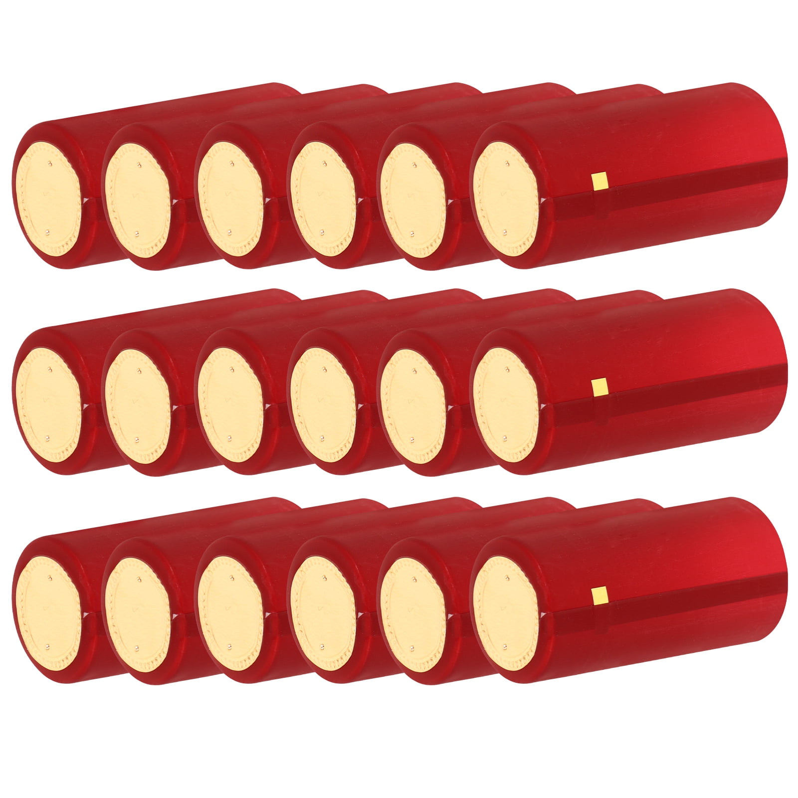 100 PCS Red Wine Bottle Sealing Film Stopper Seals Heat Shrink Capsules ...