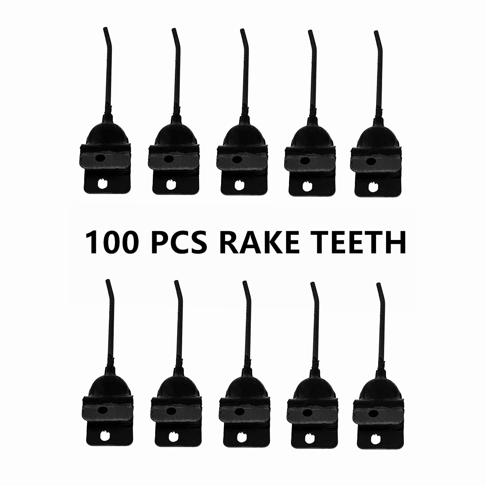 Heavy Duty Rubber Rake Teeth Set for John Deere, New Holland, IH AC ...