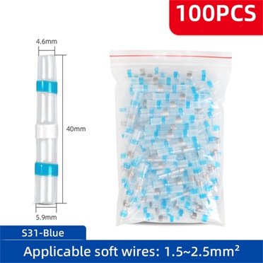 Large Aqua/Blue Waterproof Wire Connector (15-Pack) - Walmart.com